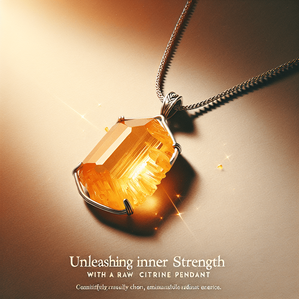 Laat Je Innerlijke Kracht Los Met Een Citrien Hanger Van Ruwe Edelsteen ...